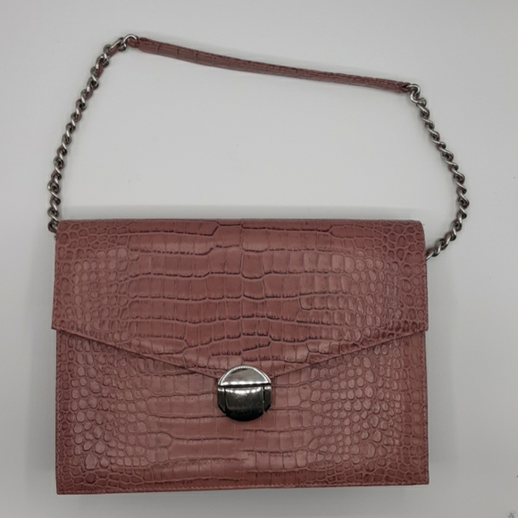 Naturalizer | Bags | New Naturalizer Crocon Merlot Leather Shoulder Bag ...